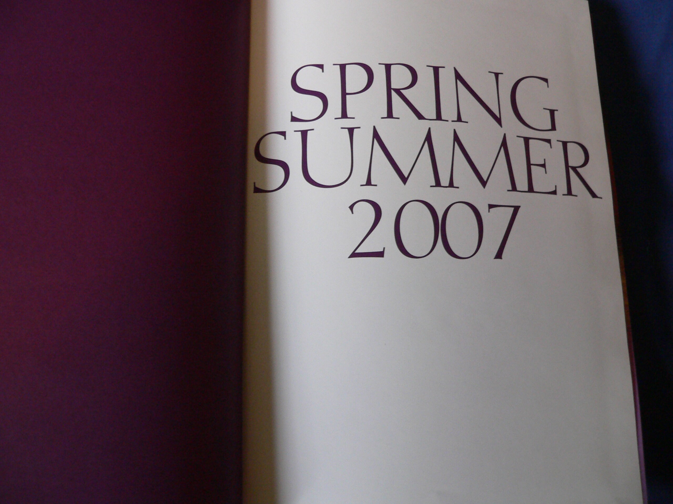 The BIBA Fashion Show Catalogue Spring Summer 2007 Press Book Hardcover ...