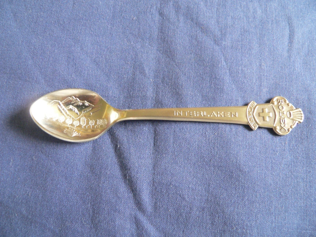 Vintage Rolex Watch Spoon Interlaken Bucherer Commemorative Switzerland ...