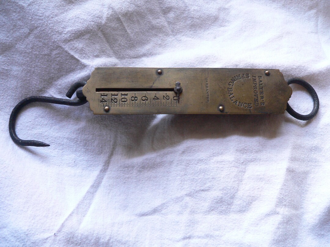 Rare Vintage Salters Improved Spring Balance Fishing Scale 14lb 1950s ...