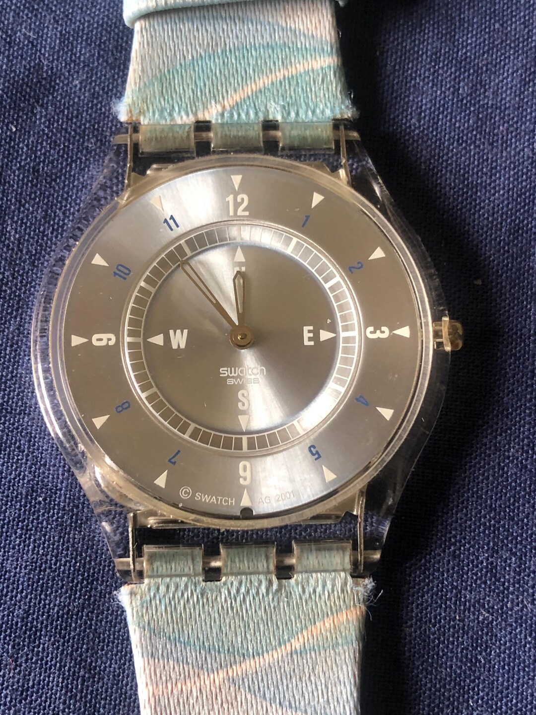 Vintage Swatch Skin Watch Thunderball SFK154 James Bond 007 40th Anniversary Collection Ultra ...