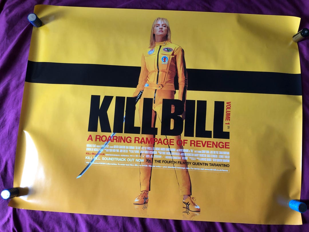 Kill Bill Original UK Quad Movie Film Cinema Poster 2003 VGC Rare ...