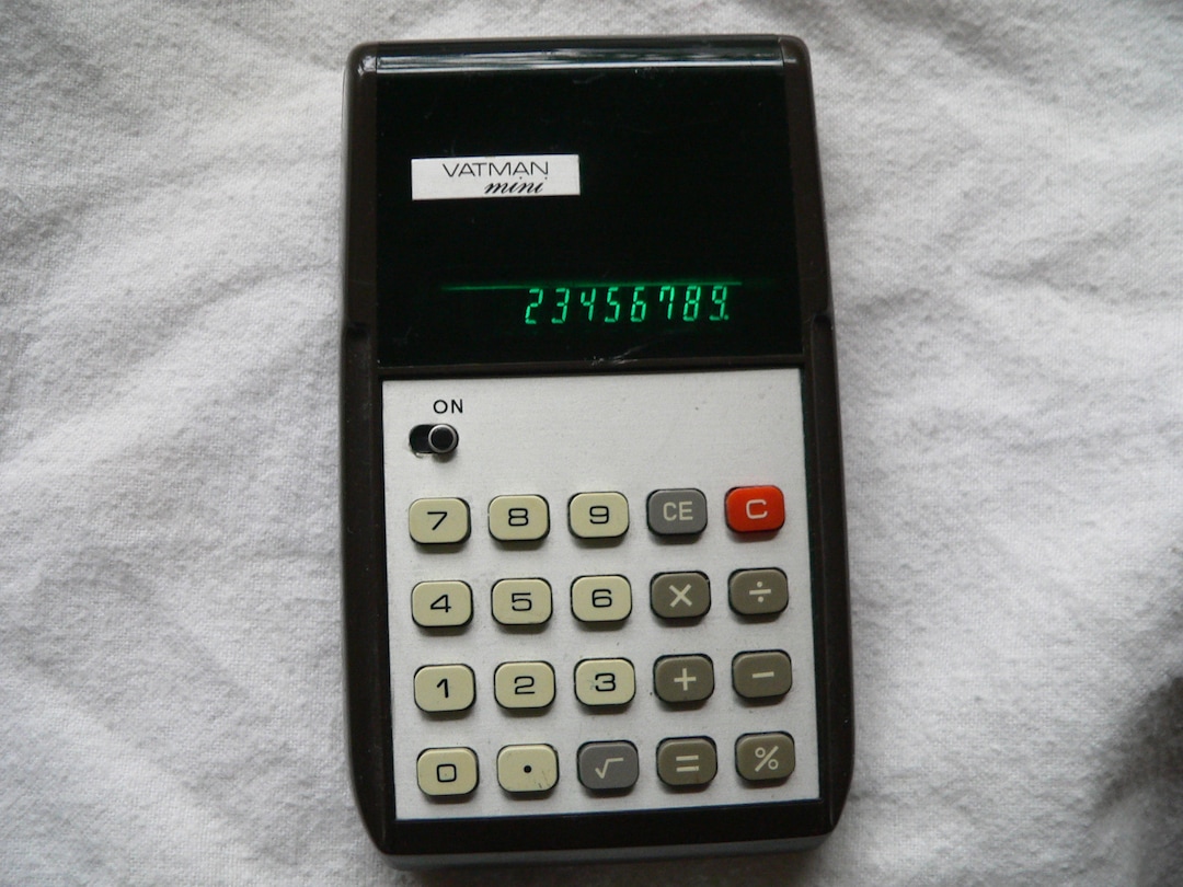 Retro Decimo VATMAN MINI Made in Japan Calculator Vintage - Etsy
