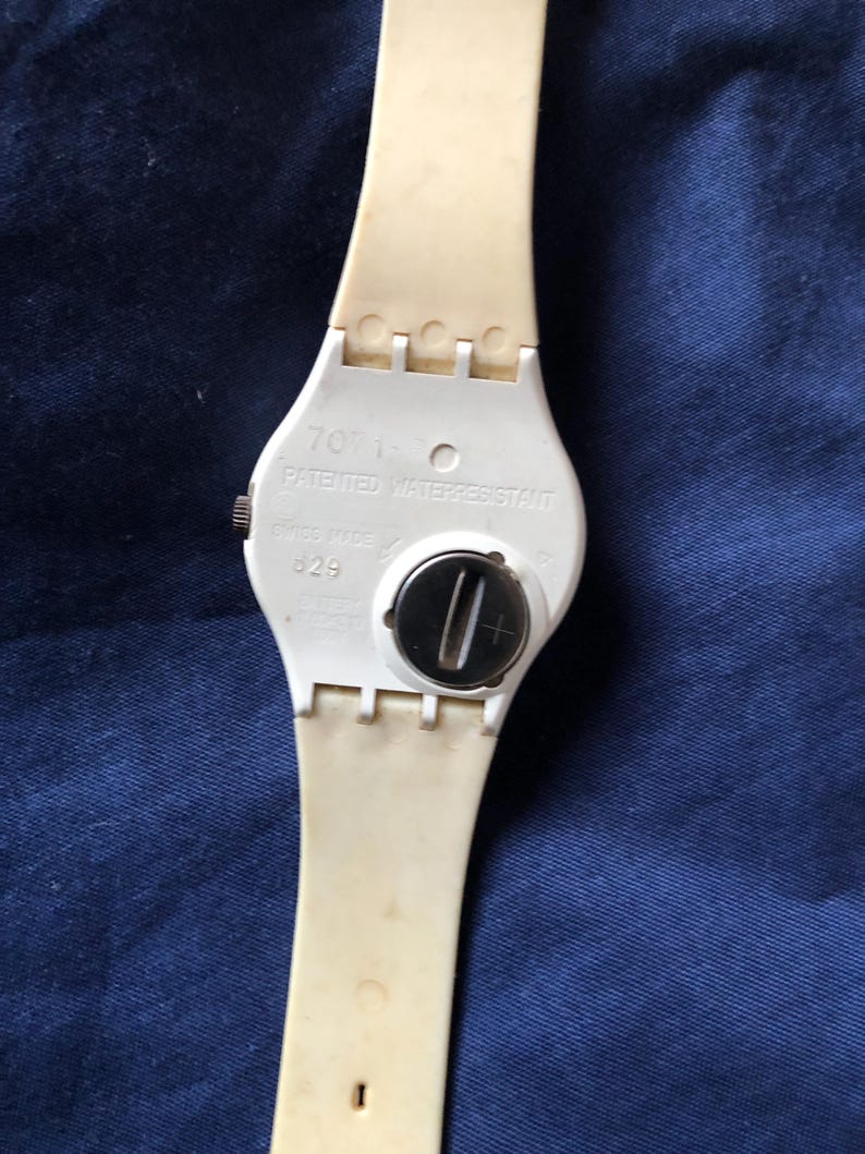 Vintage Swatch WHITE OUT 1987 GW107 Vintage Watch Wristwatch GWO - Etsy