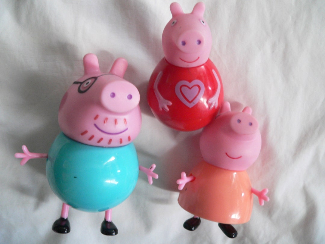 Pepper Pig Figures Pepper Pig, Granddad, Mummy - Etsy