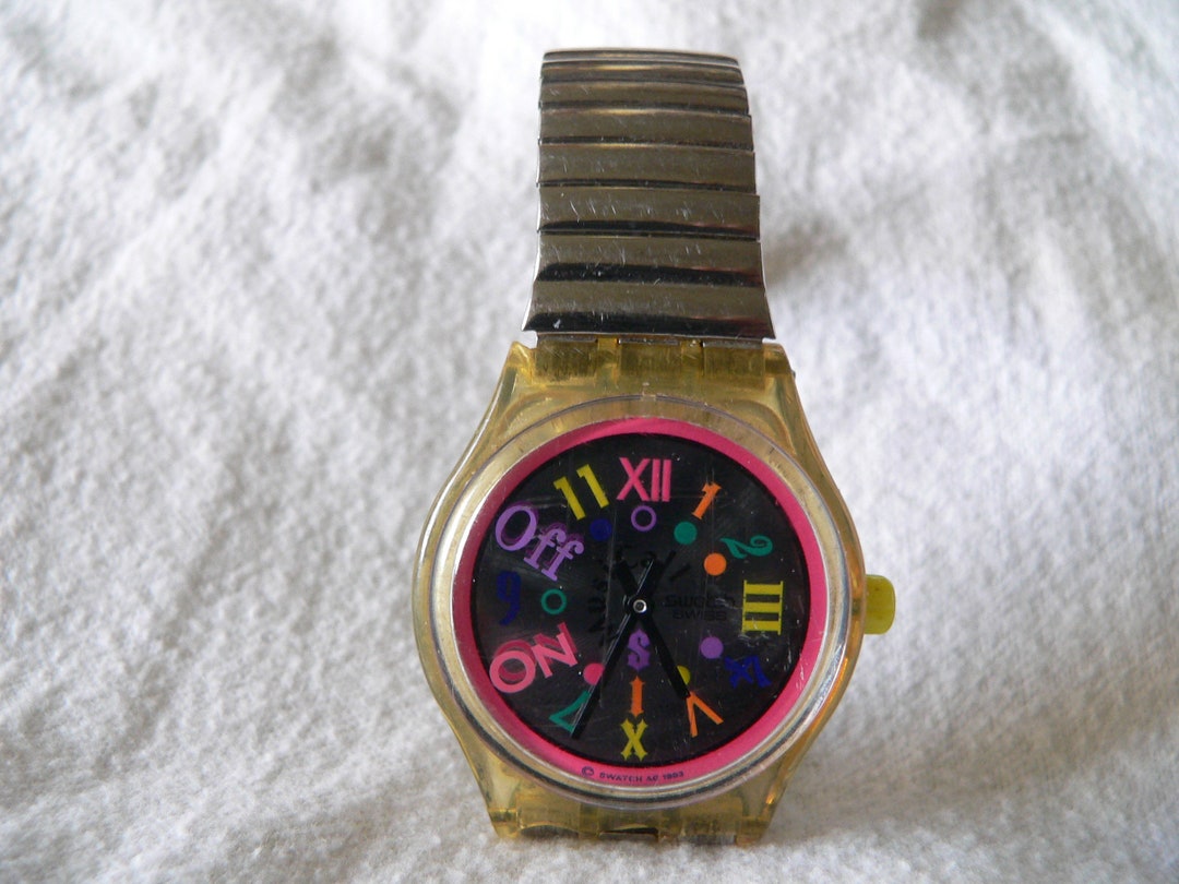 Rare Vintage Limited Edition 1994 Swatch Watch Musical BOOGIE MOOD ...