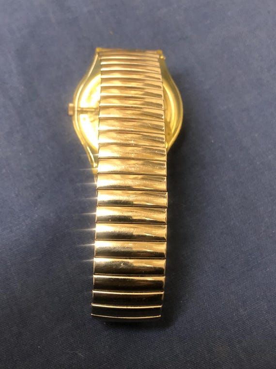 1993 Vintage Swatch Watch BLACK JADE GK158 GK159 Flex - Gem