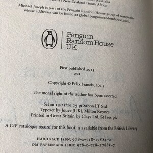 Front Runner by Felix Francis First Edition Signed Hardcover Book 2015 ...