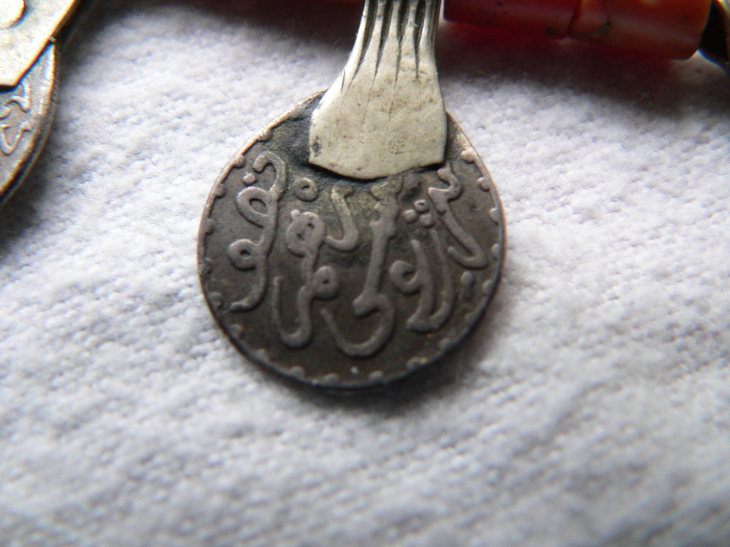 Antique Moroccan Old Silver Berber Coin Necklace With Natural Coral ...