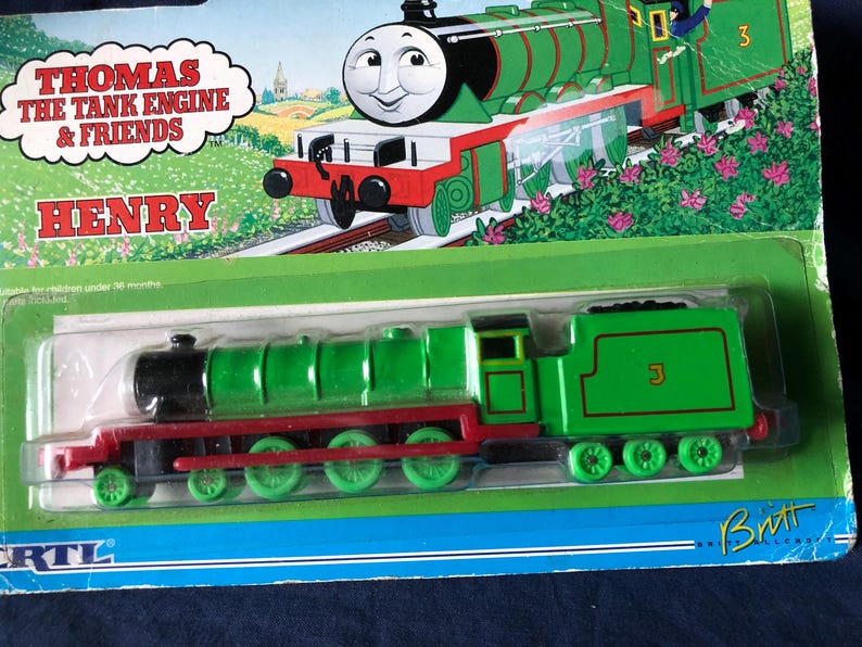 Vintage ERTL Thomas the Tank Engine & Friends Train - HENRY#3 1993 NEW ...
