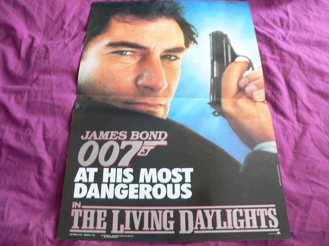 James Bond 007 the Living Daylights Double Sided Promotional Display ...