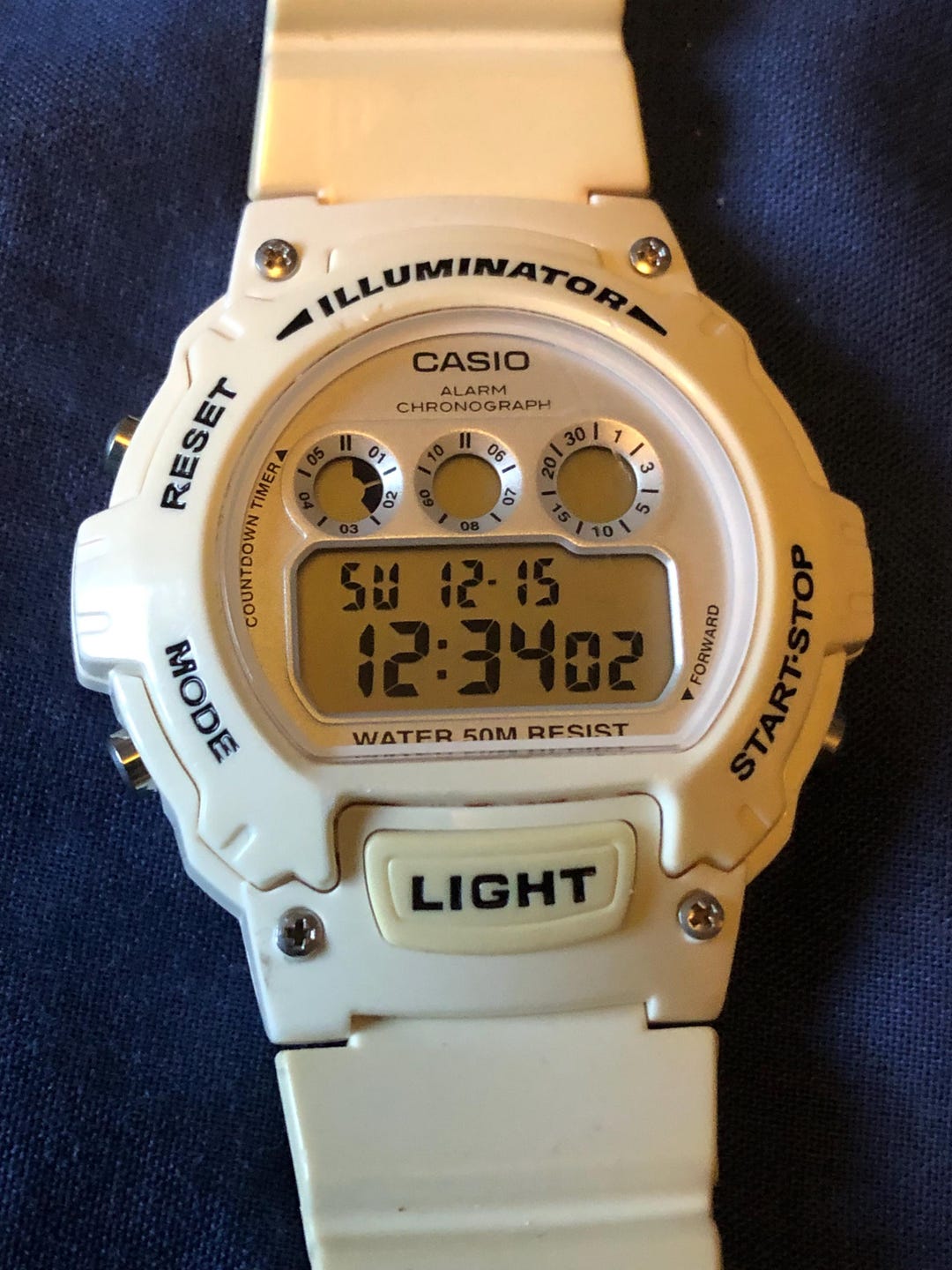 Casio W 214HC Alarm Chronograph Digital Watch Vintage Wristwatch - Etsy