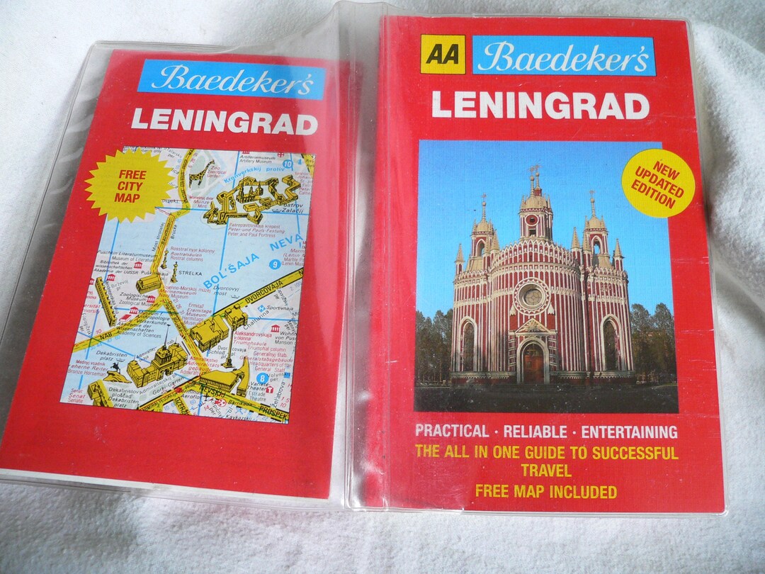 Baedekers LENINGRAD Guide Book + Map 1st Edition - Etsy