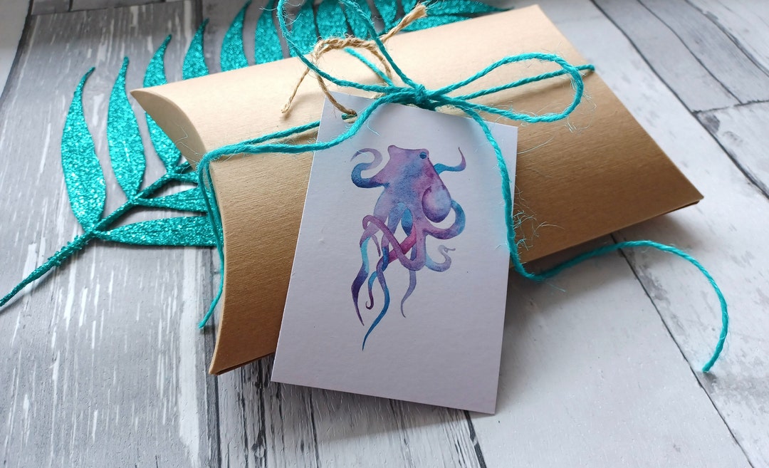 OCTOPUS GIFT TAG Sea Life Gift Tag Pack of 5 Multi Pack - Etsy