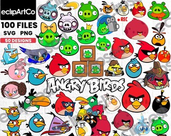 Angry Birds Svg | Etsy