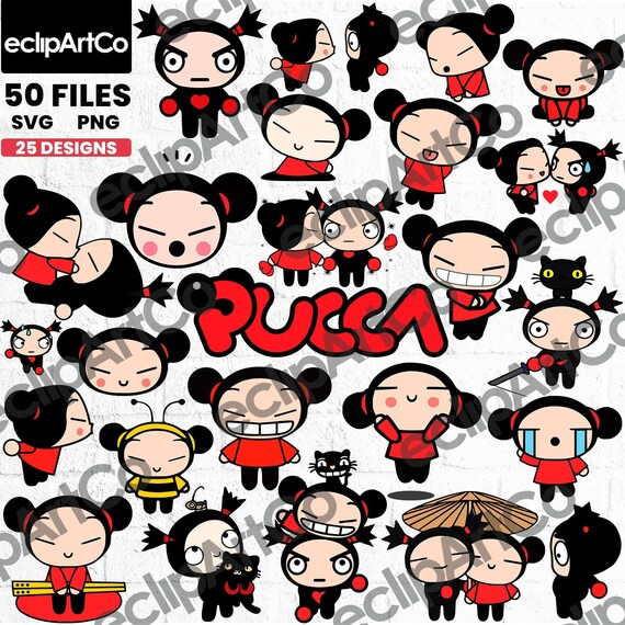 Pucca SVG Collection of Digital File Pucca Garu Funny | Etsy