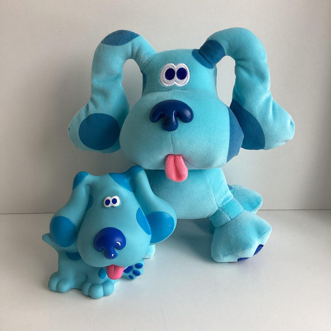 Vintage Nick Jr. BLUE’S CLUES Eden Plush & Vinyl Squeak Toy - Etsy UK