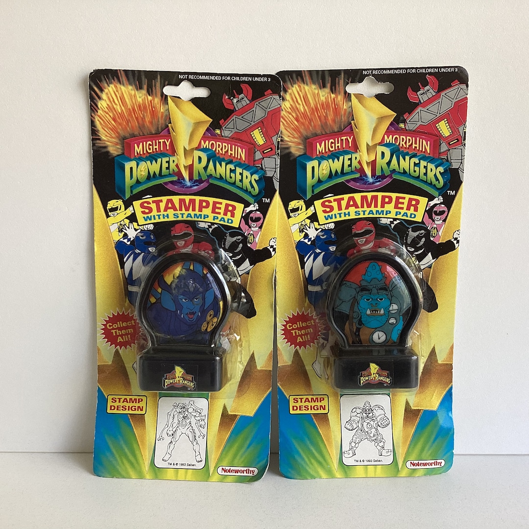 Vintage Noteworthy POWER RANGERS Stampers Ink Stamps New in Packages ...
