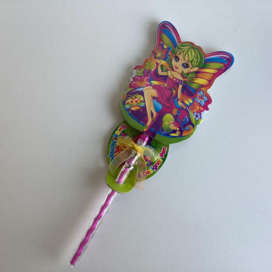 Vintage Lisa Frank Y2K Layla Fairy Sweet Notepad & Designer Pen Unused ...
