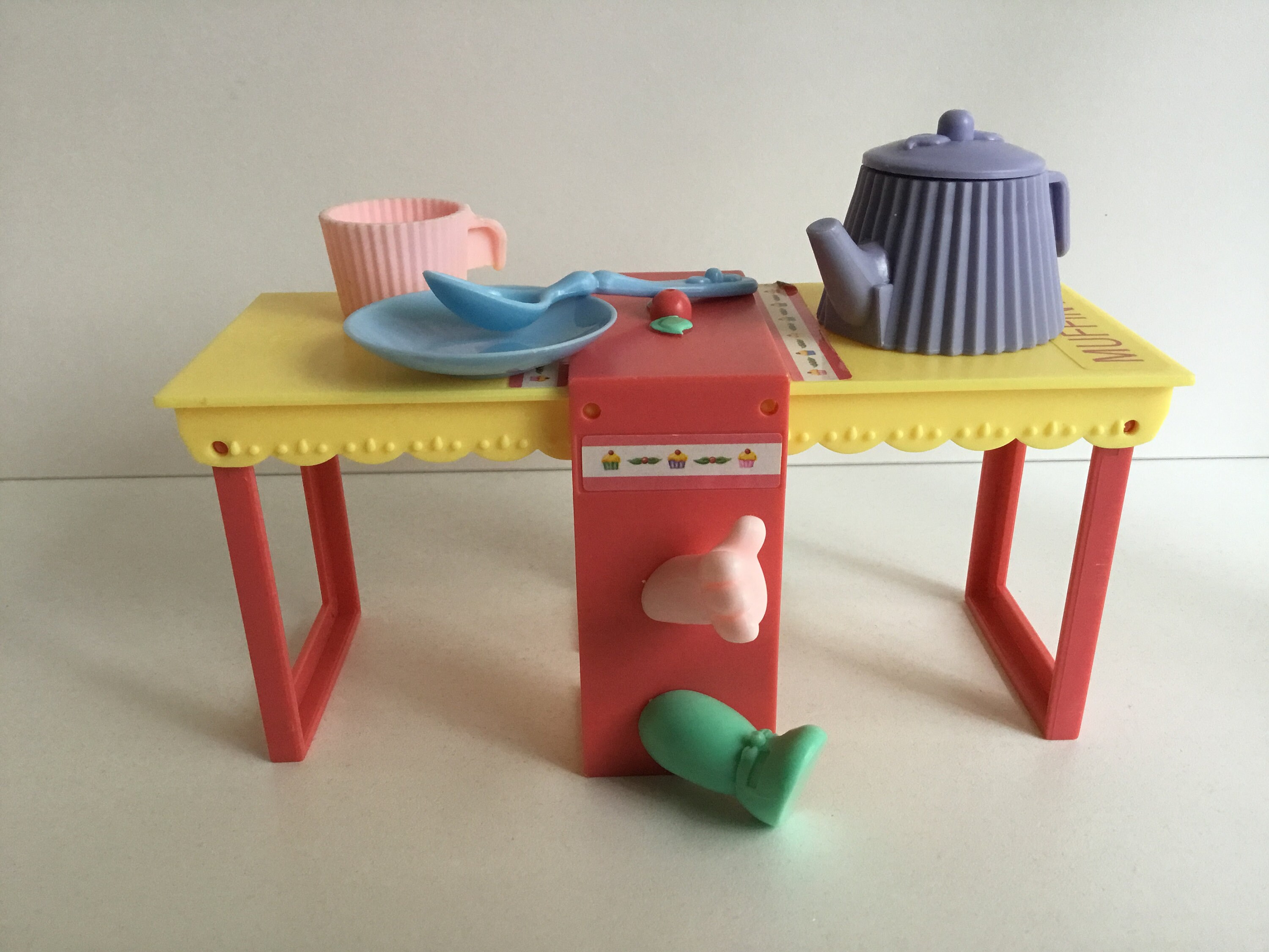 Mattel CHERRY MERRY MUFFIN Snack N Serve Table Playset | Etsy