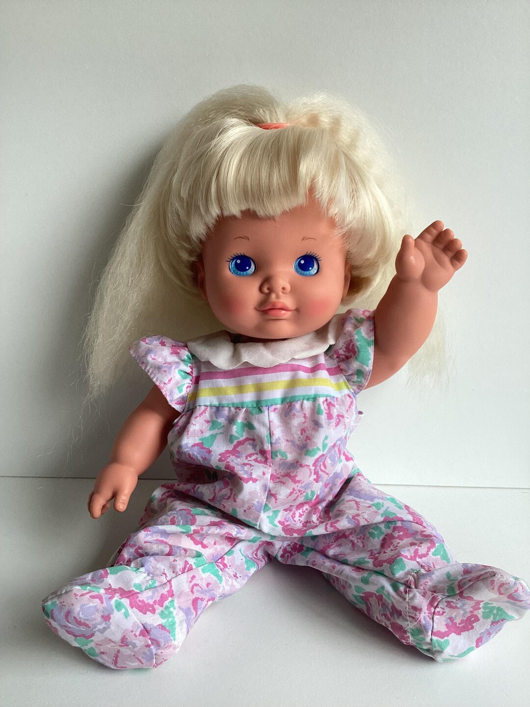 Vintage Playskool BABY DOLLY SURPRISE Growing Hair Doll With Original ...