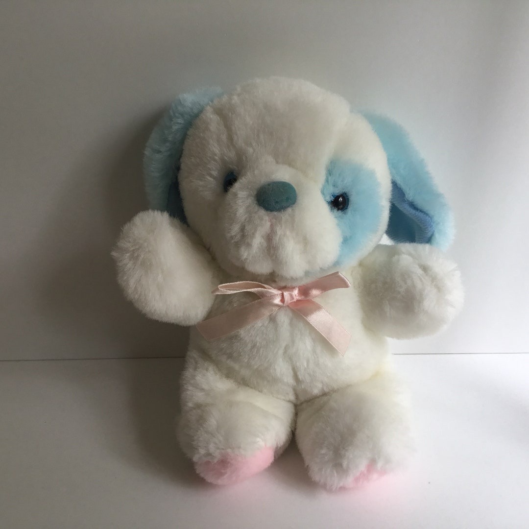 Vintage CUDDLE WIT Plush Pastel Puppy Chime Lovey - Etsy