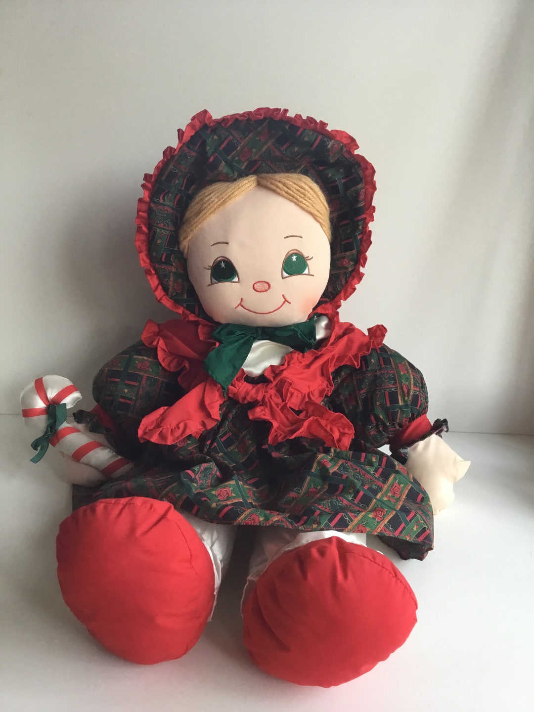 Vintage SWEET CHRISTMAS KIDS Giant Rag Doll - Etsy