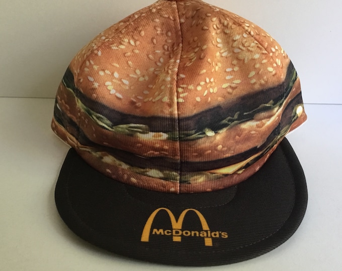 Vintage MC DONALDS Big Mac Burger Snapback Cap Hat - Etsy