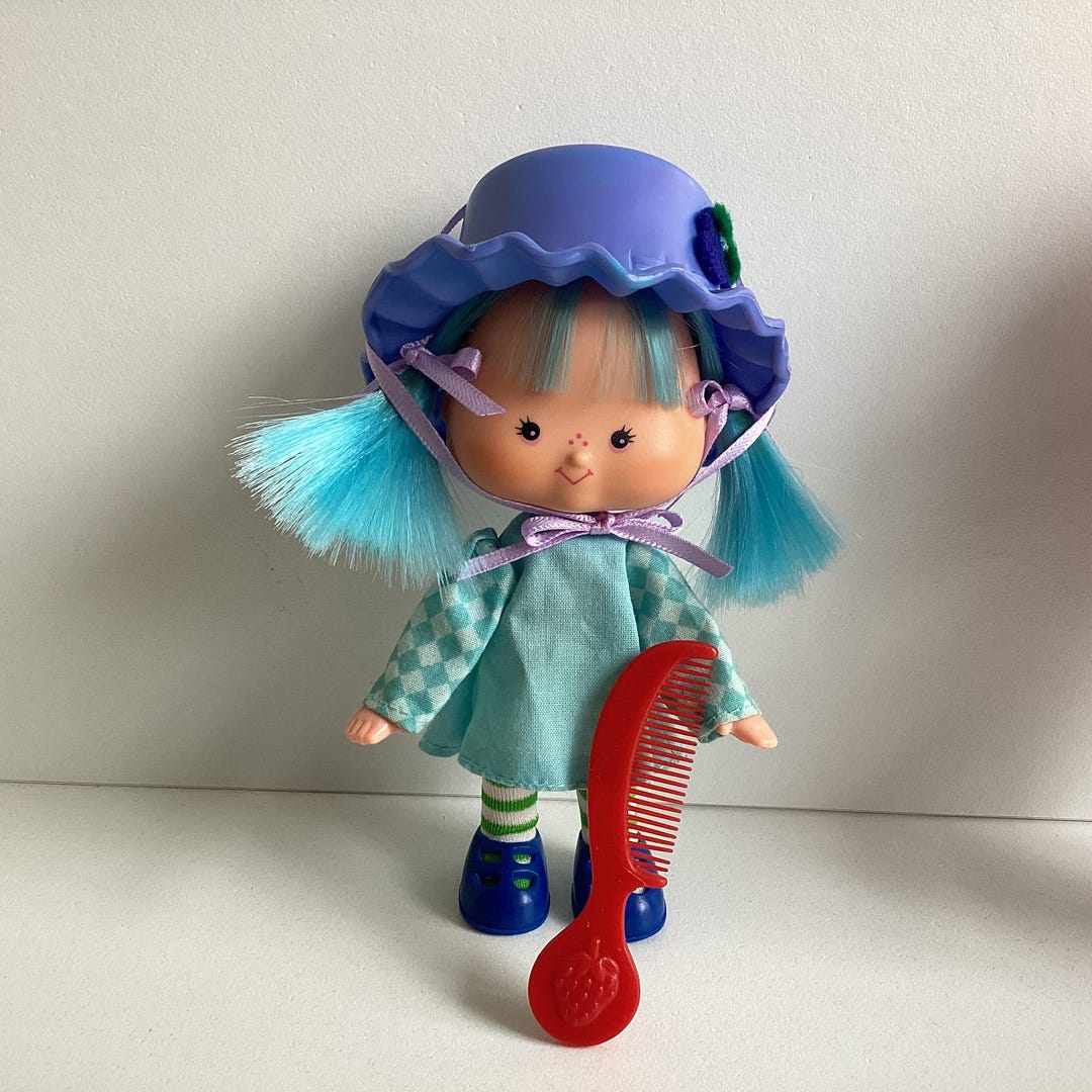 BLUEBERRY MUFFIN Original Vintage Strawberry Shortcake Doll - Etsy