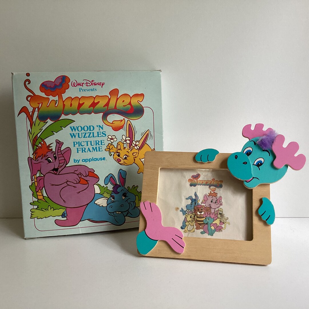Vintage Applause Disney WUZZLES Wooden Picture Frame - Etsy