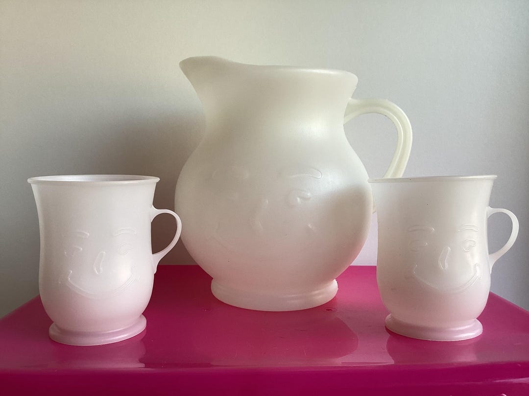 Vintage KOOL AID Plastic Pitcher & Cups - Etsy