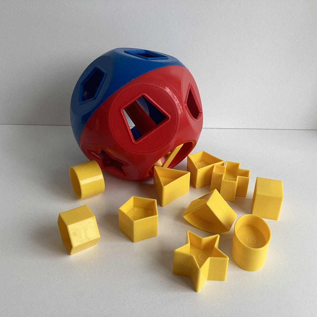 Vintage Tupperware Toys SHAPE O BALL - Etsy