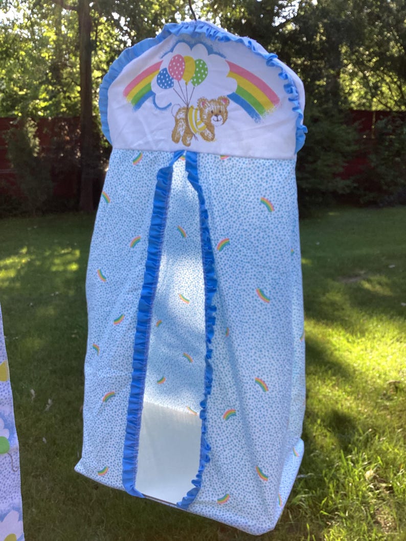 Vintage TODDLETIME Baby Receiving Blanket & Diaper Stacker Bears ...