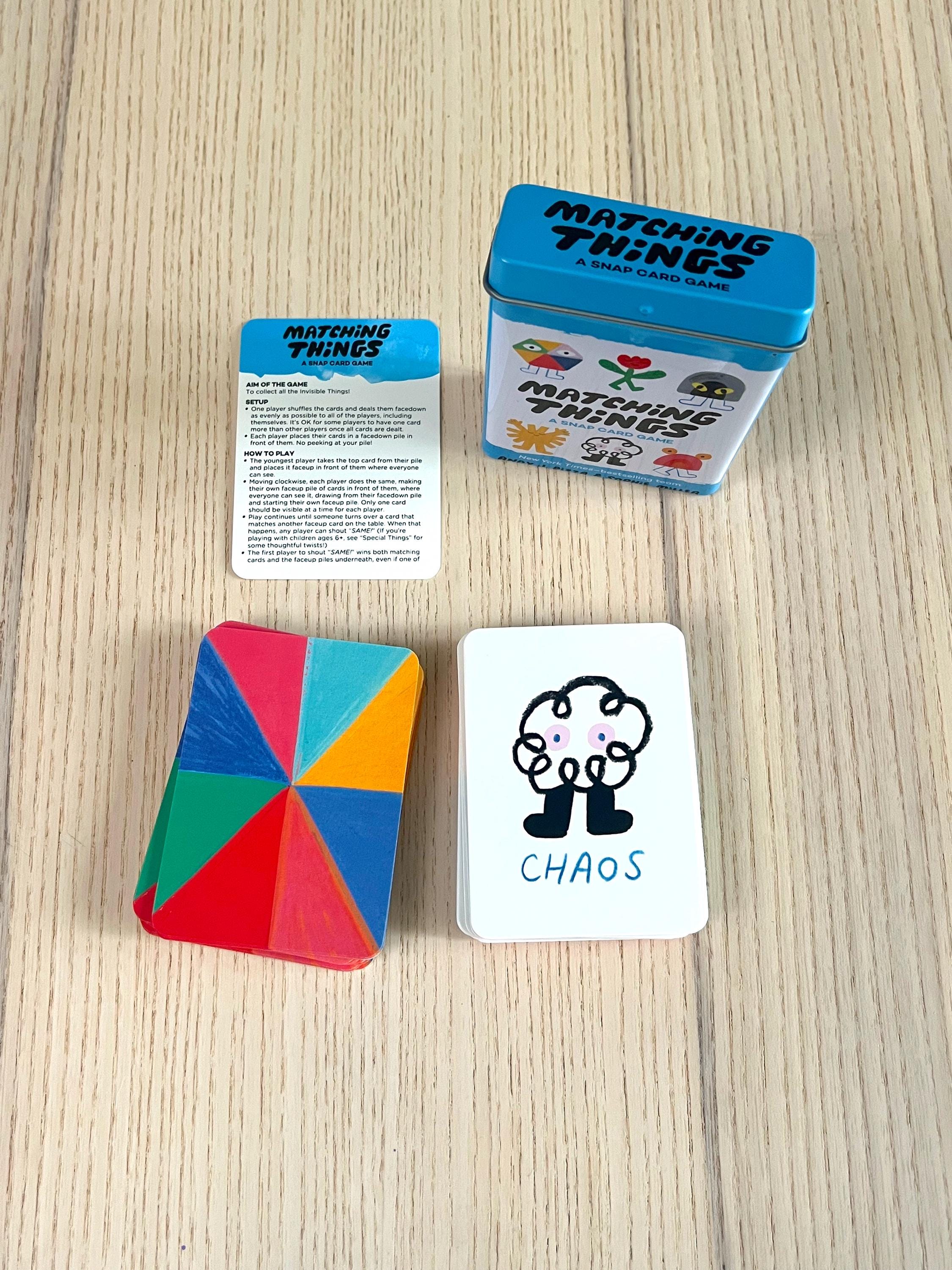 Matching Things Snap Kids Card Game - Etsy