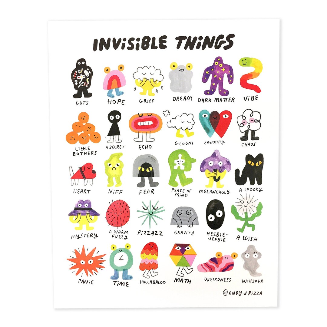 16x20 Invisible Things Poster Original Version - Etsy