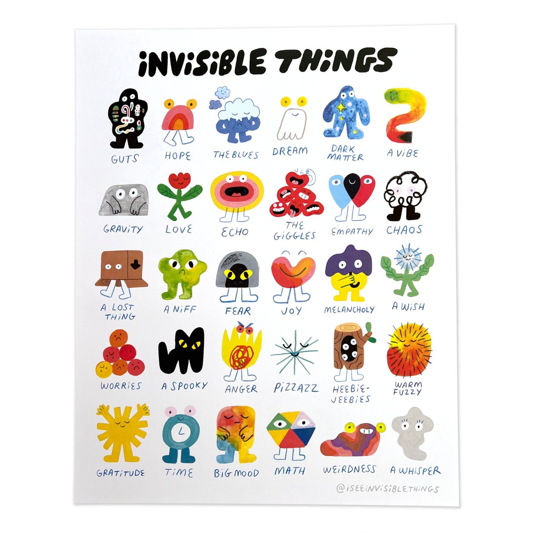 16x20 NEW & Updated Invisible Things Poster - Etsy