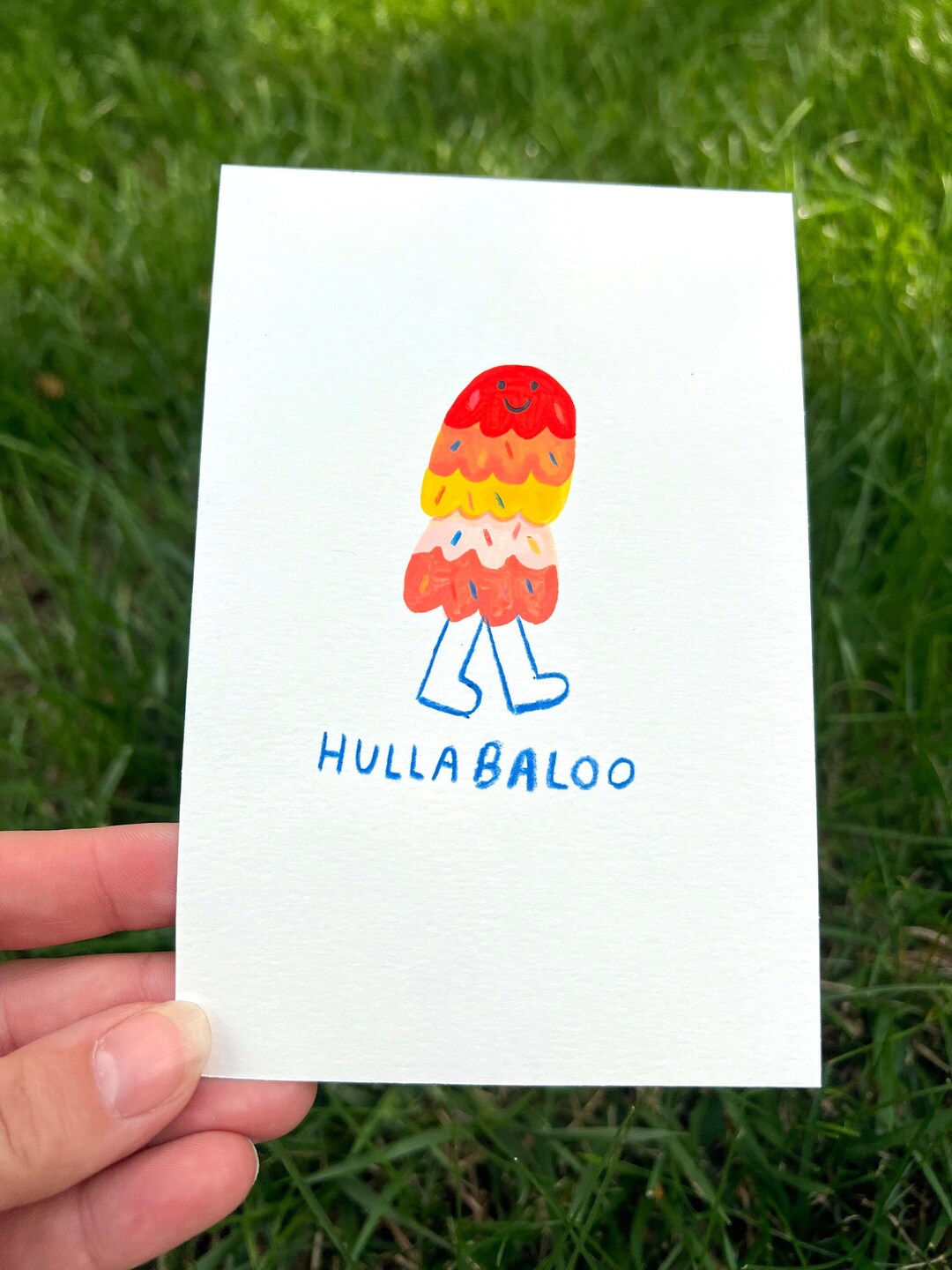 HULLABALOO 6x4 Original Painting - Etsy