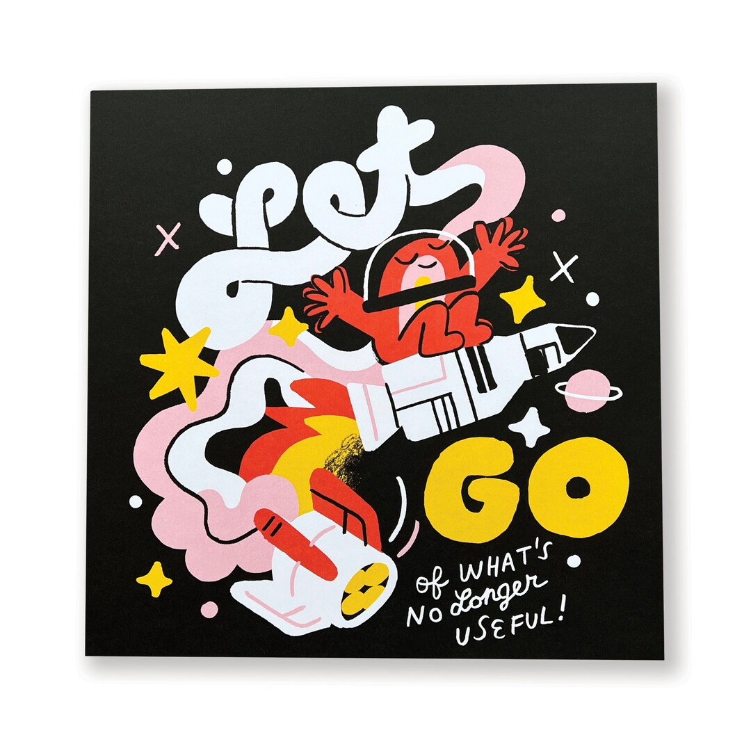 12x12 'let Go of What's No Longer Useful' Print - Etsy
