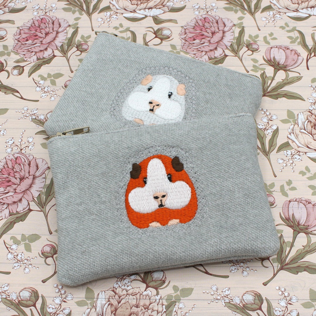 GUINEA PIG COIN Purse Embroidered and Handmade - Etsy UK