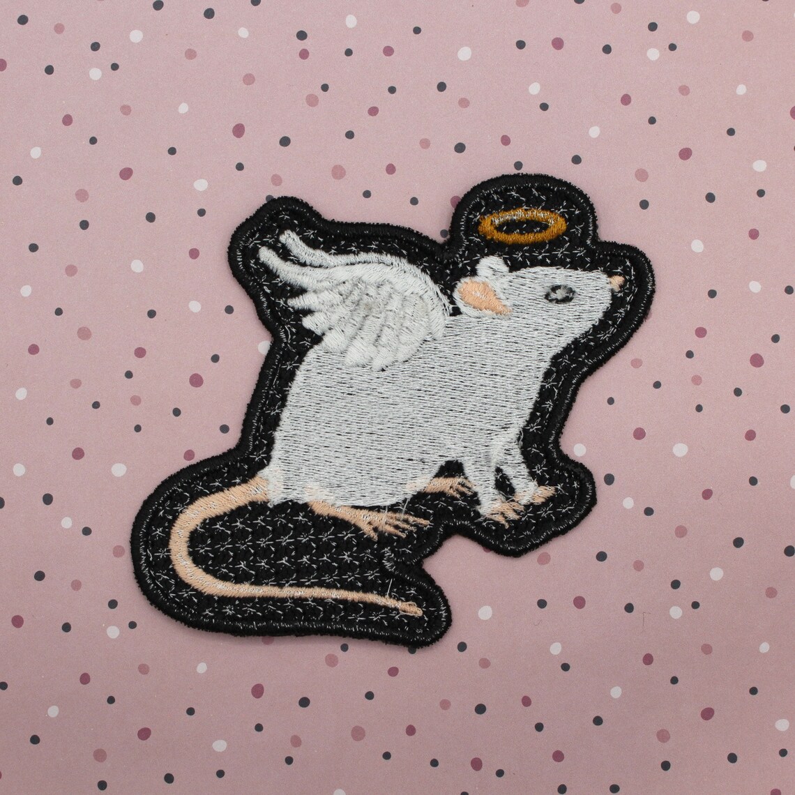 RAT / MOUSE ANGEL, Embroidered Patch Sew On - Etsy