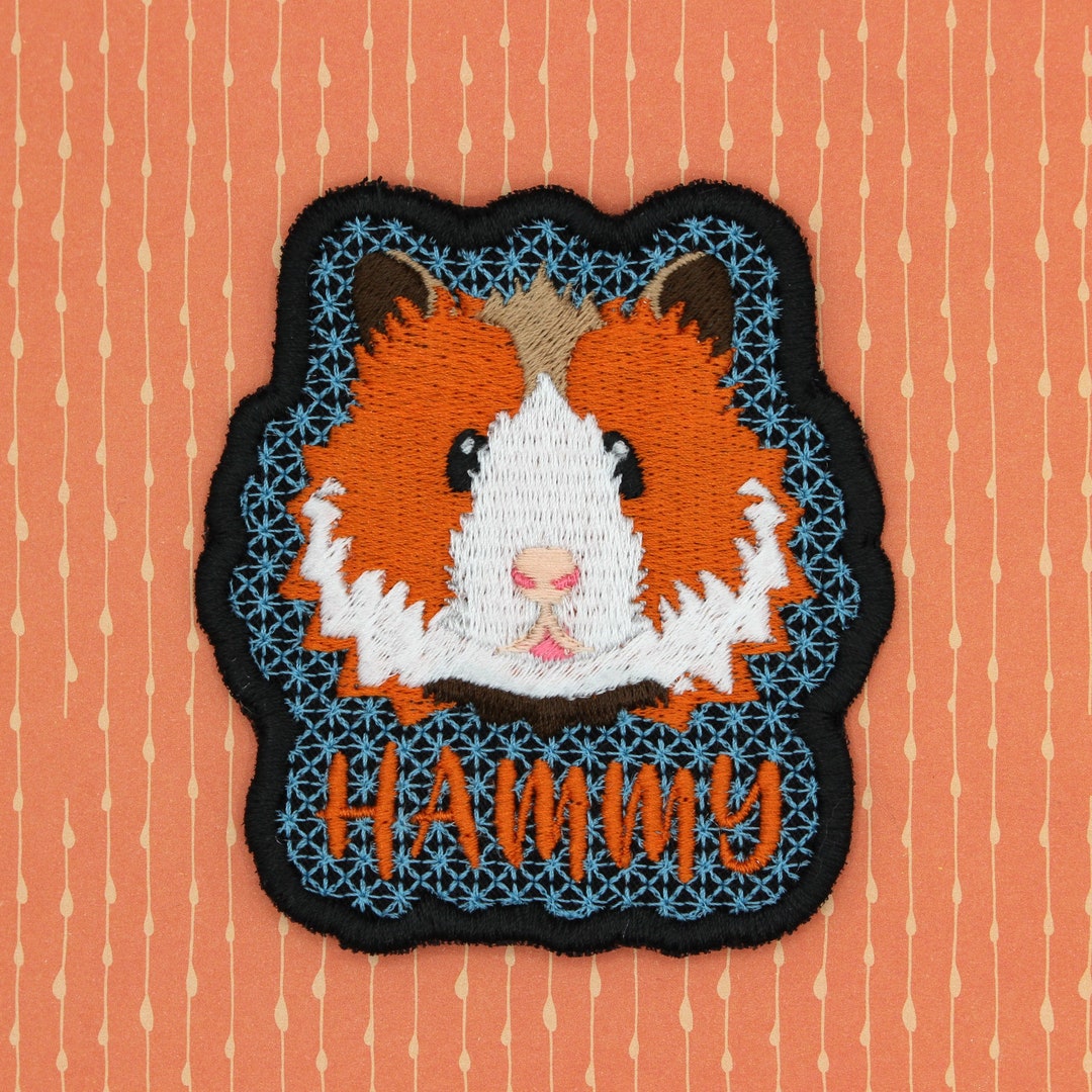 HAMMY HAMSTER PATCH Sew on Syrian Hamster - Etsy