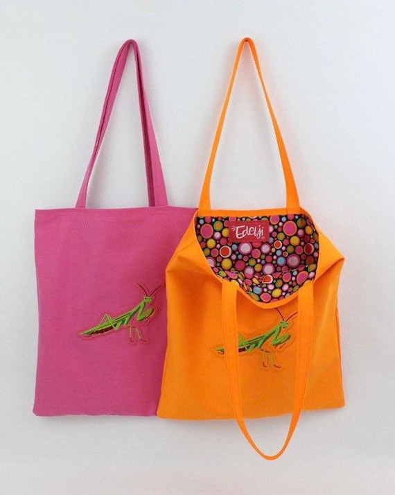 EMBROIDERED PRAYING MANTIS Bag Fully Lined - Etsy