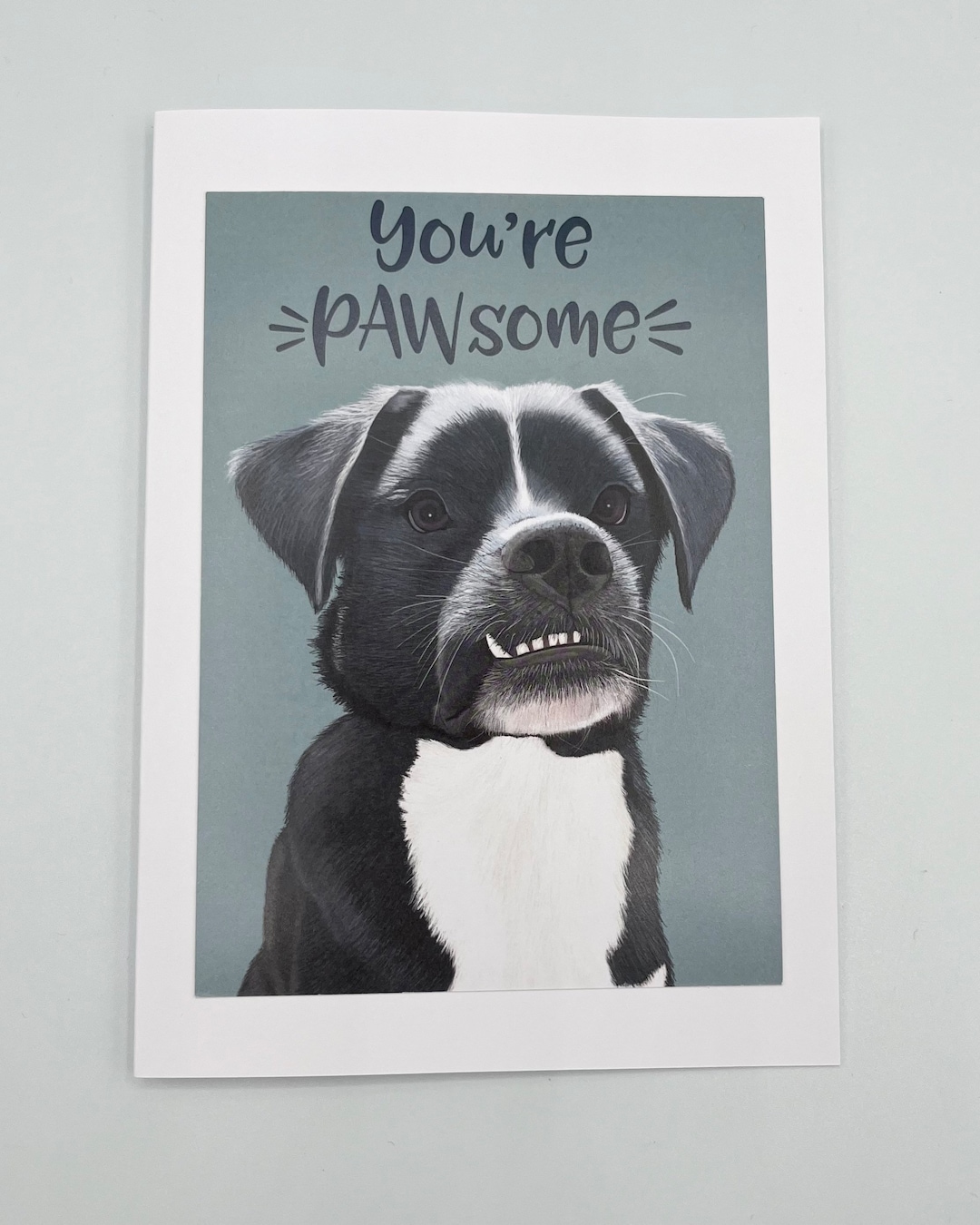 Youre PAWSOME DOG Greeting Card and Envelope - Etsy