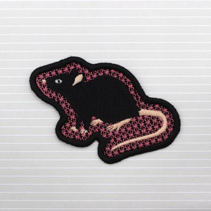 RAT / MOUSE PATCHES, Embroidered Patch Sew On - Etsy