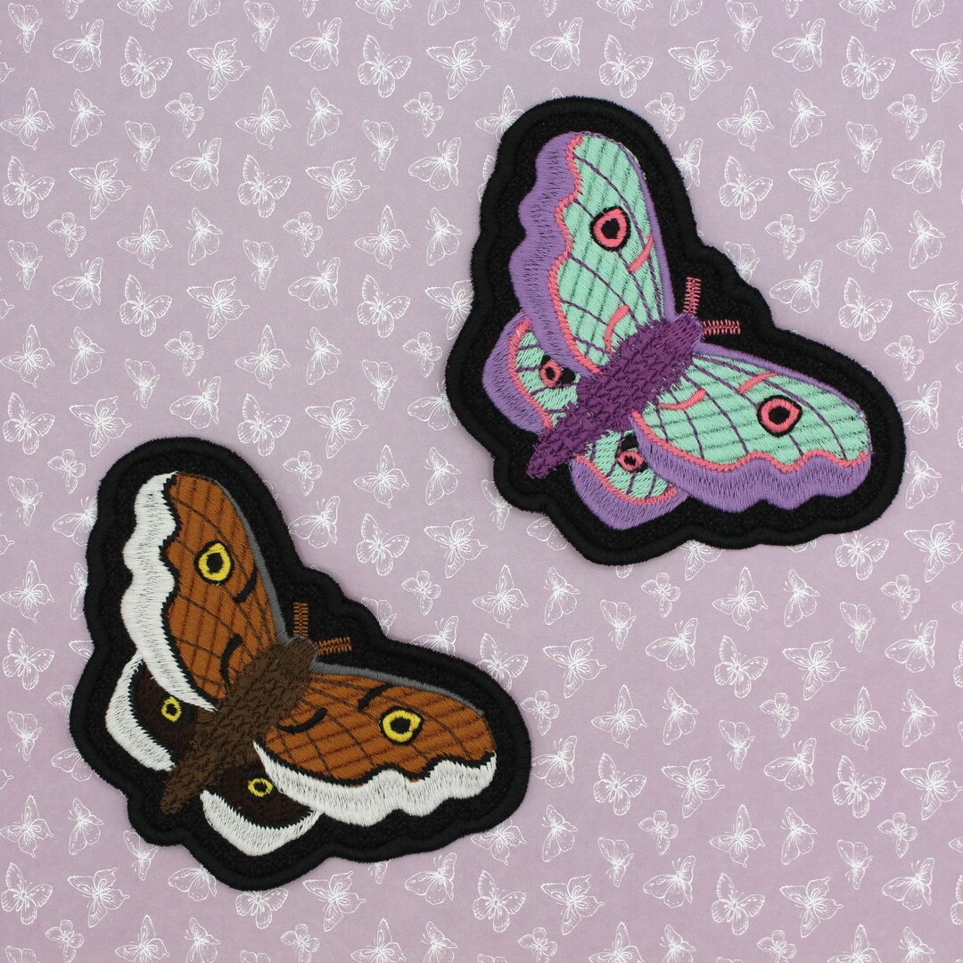 MOTH PATCHES. SEW On. Handmade - Etsy