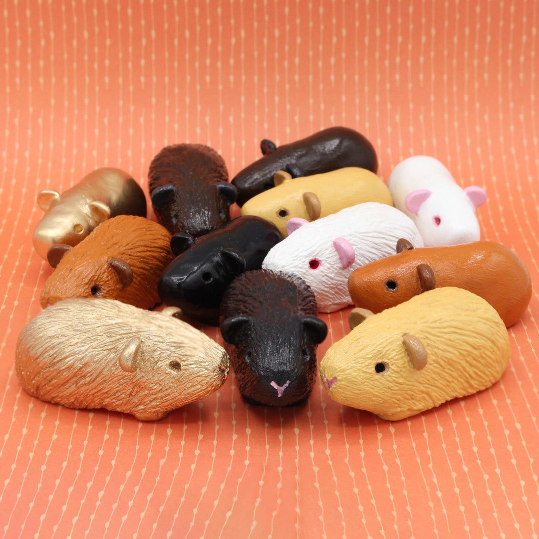 MINIATURE GUINEA PIG Figurine Sculpture, Ornament - Etsy