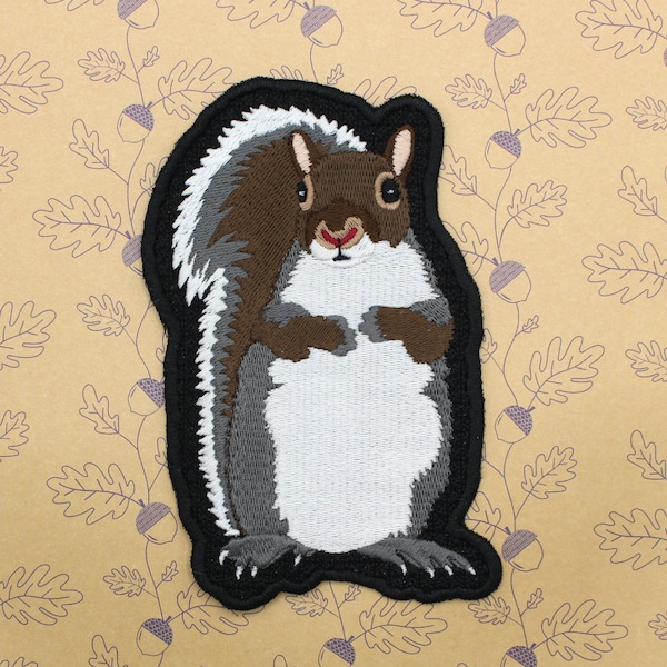 Squirrel Applique - Etsy