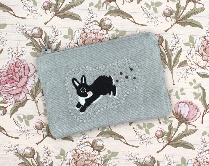 NETHERLAND DWARF BUNNY Poop Coin Purse Embroidered and Handmade - Etsy