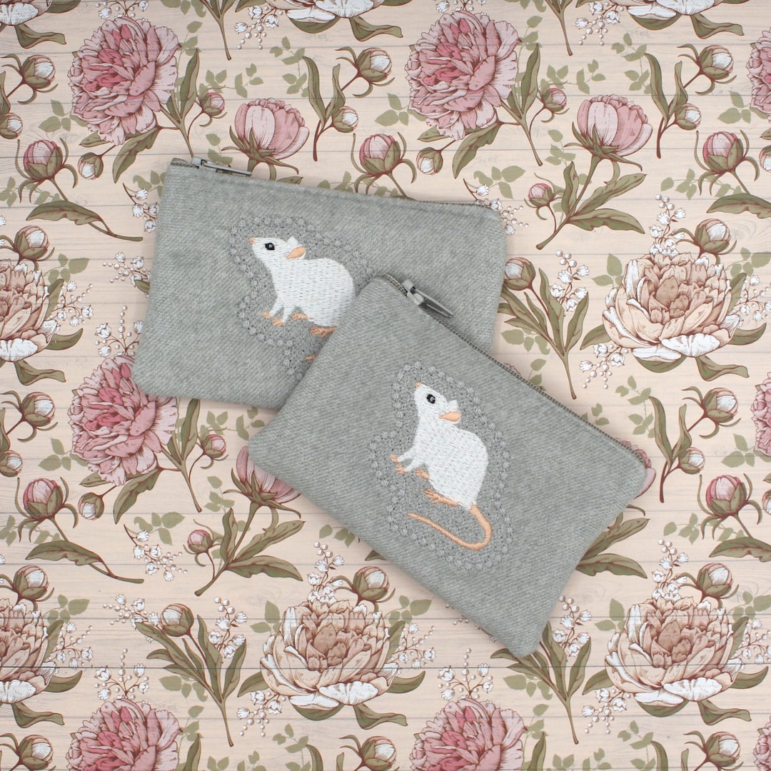 MOUSE or RAT COIN Purse Embroidered and Handmade - Etsy