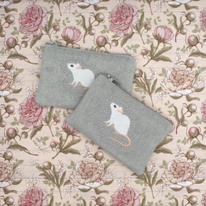 MOUSE or RAT COIN Purse Embroidered and Handmade - Etsy