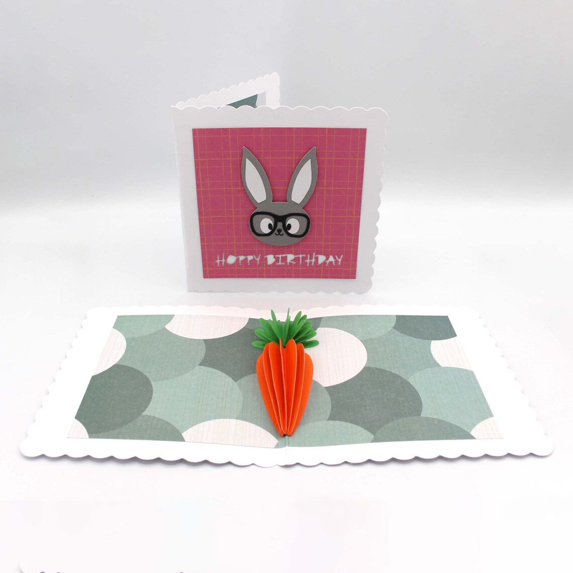 POP UP BUNNY Card Personalised or Non Personalised Bunny With - Etsy UK
